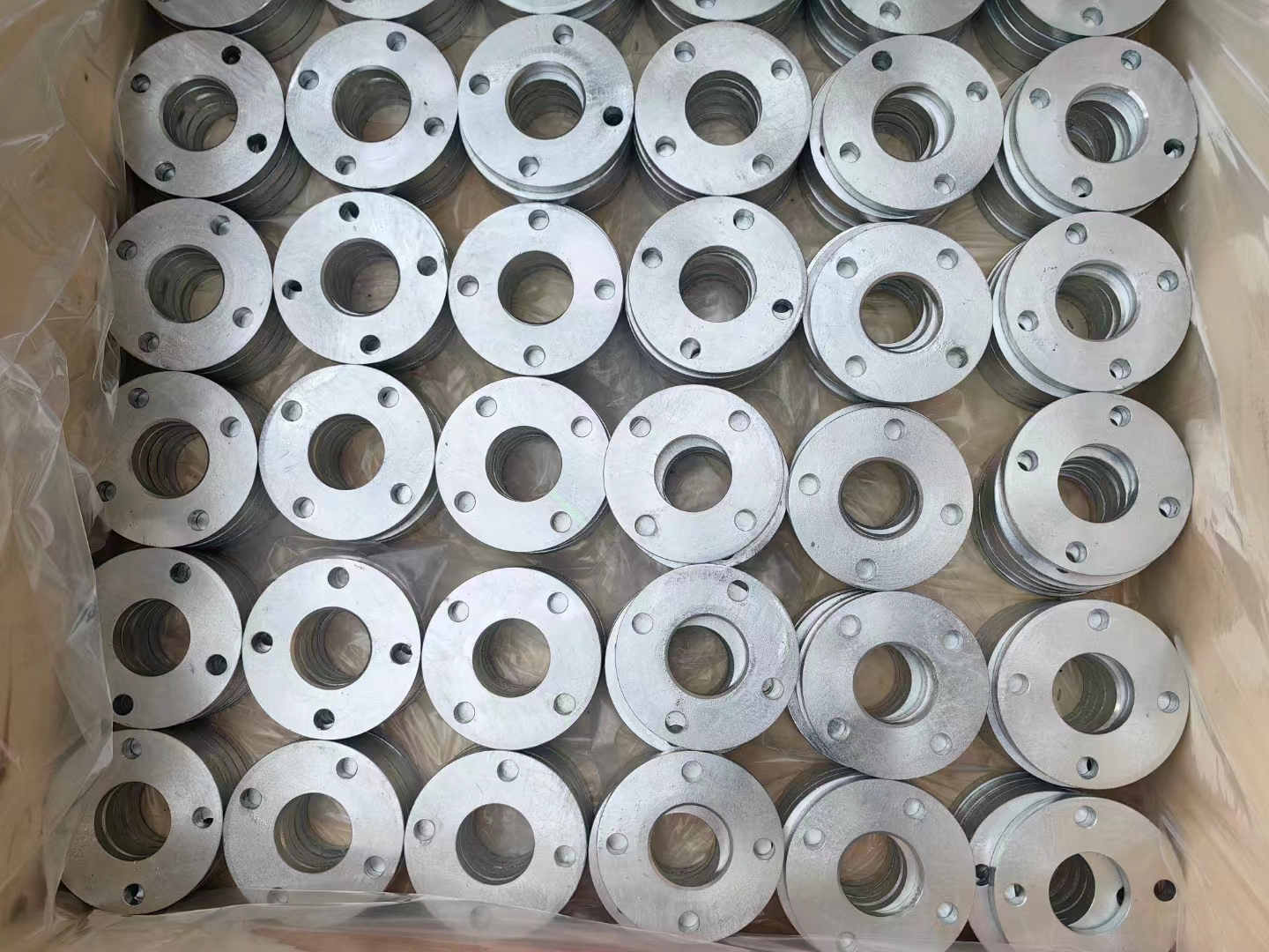 China EN1092-1 PN16 or PN10 Galvanized Steel Backing Ring/ Flange Plate ...