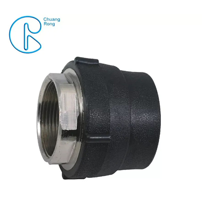 China ISO Approved HDPE Socket Fusion Fittings PE100 PN16 SDR11 Socket Female Threaded Adaptor ...