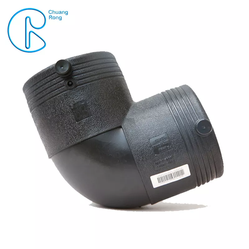 China PN16 SDR11 PE100 90 Degree Elbow Electrofusion HDPE Fittings For Water Gas and Oil Supply ...