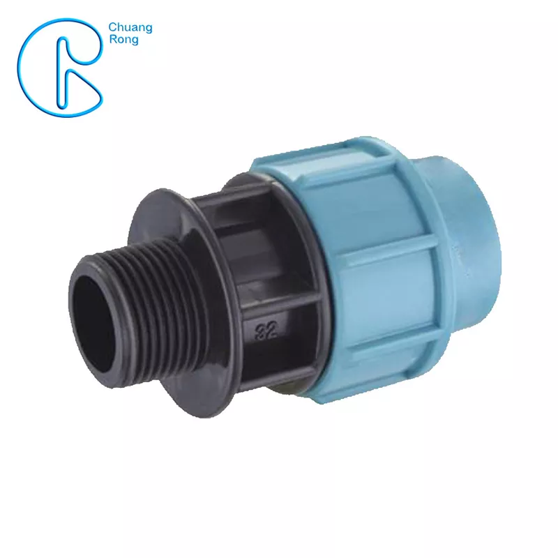 China Quick Connect Pipe PP Compression Fitting Male Thread Adaptor ...