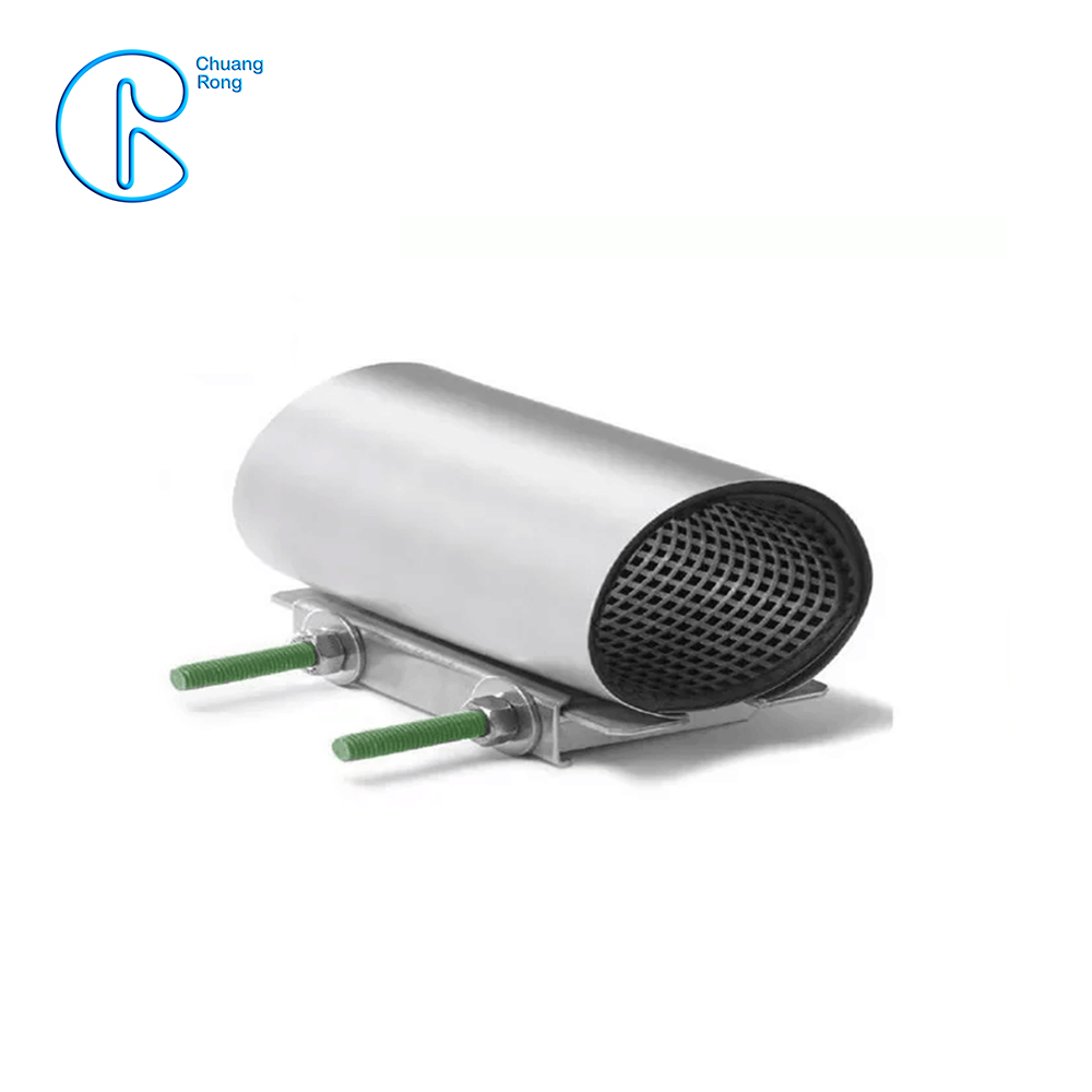 China Stainless steel Ductile Iron Single / Doulbe Band Pipe Repair ...