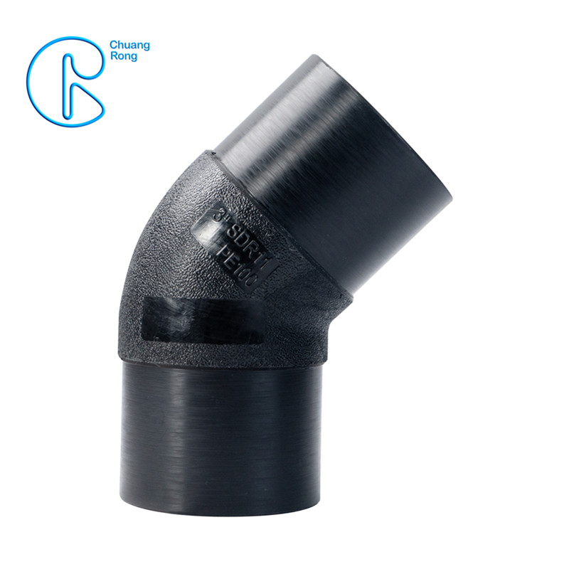 China PE100 /PE80 HDPE Butt Fusion 45 Degree Elbow/Bend with CE ...