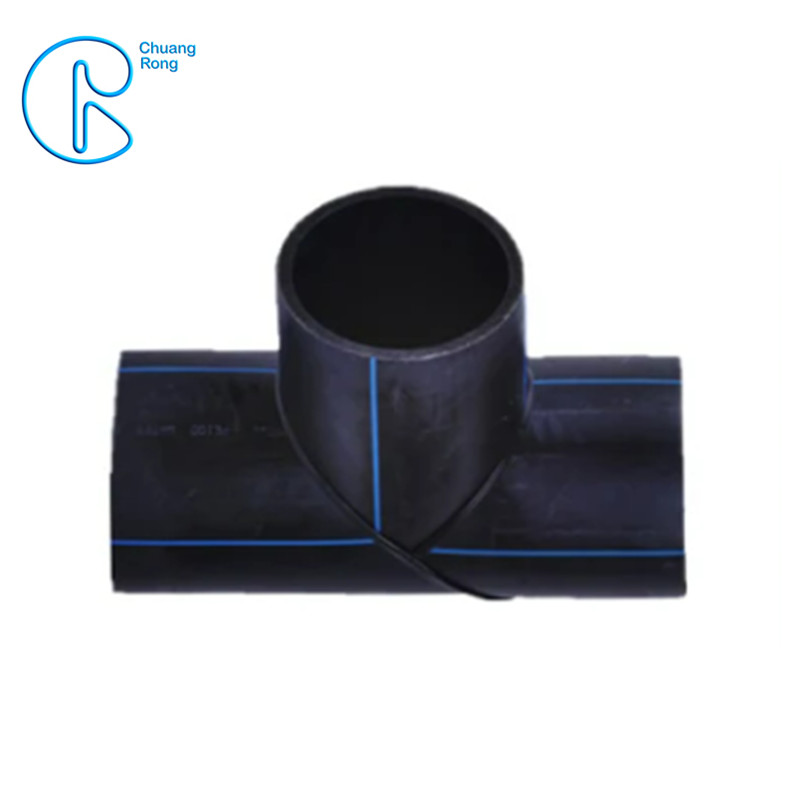 China PE100 SDR11/17 Fabricated Welding Tee/ Reducing Tee Water Supply HDPE Pipe Fitting ...