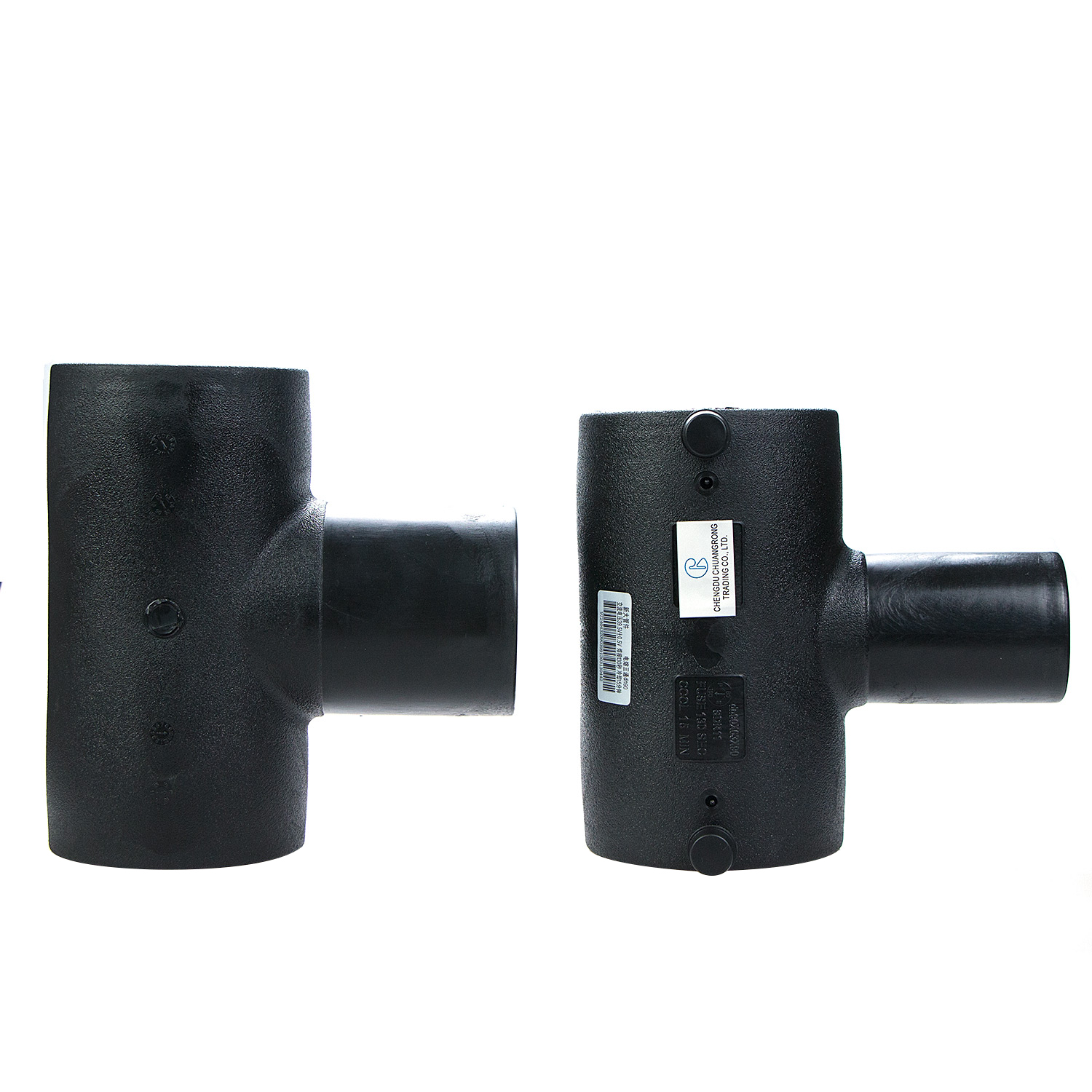 China Electrofusion HDPE Equal Tee 110mm PN16 SDR11 PE100 For Residential Water Supply ...